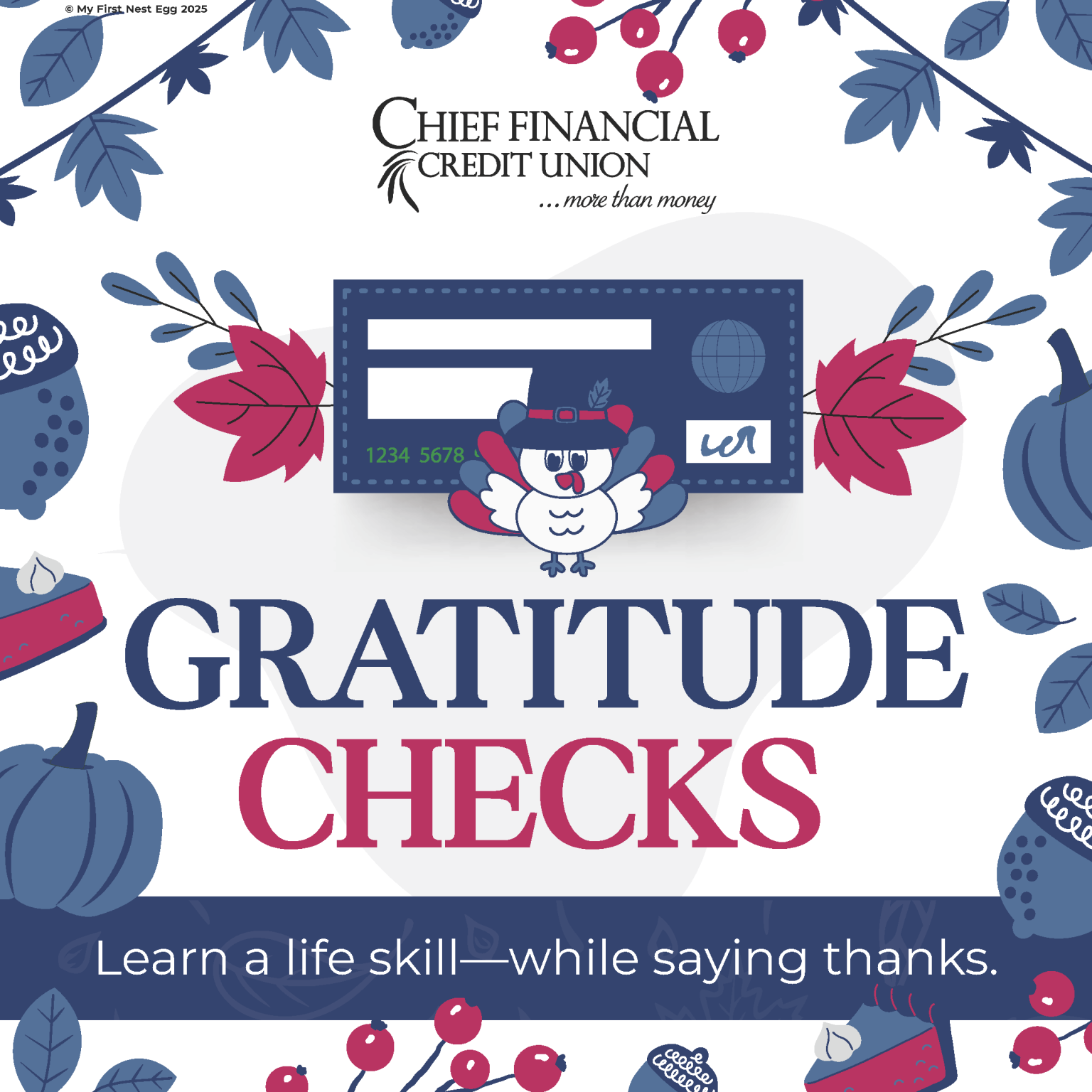 Teach Your Kids About Checks—While Practicing Gratitude - Chief Financial Credit Union